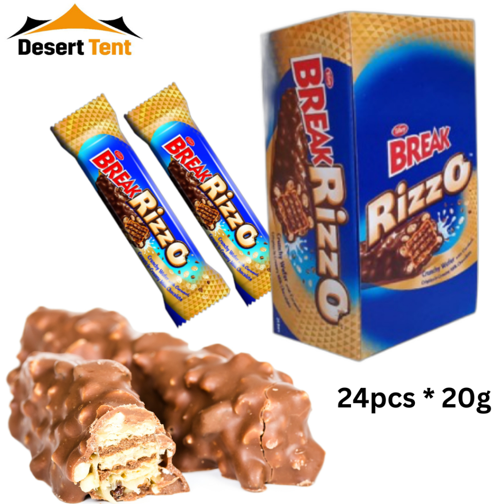 BREAK RIZZO CARAMEL CRUNCY WAFER 24*20g (Sudia Arabia) | Shopee Singapore