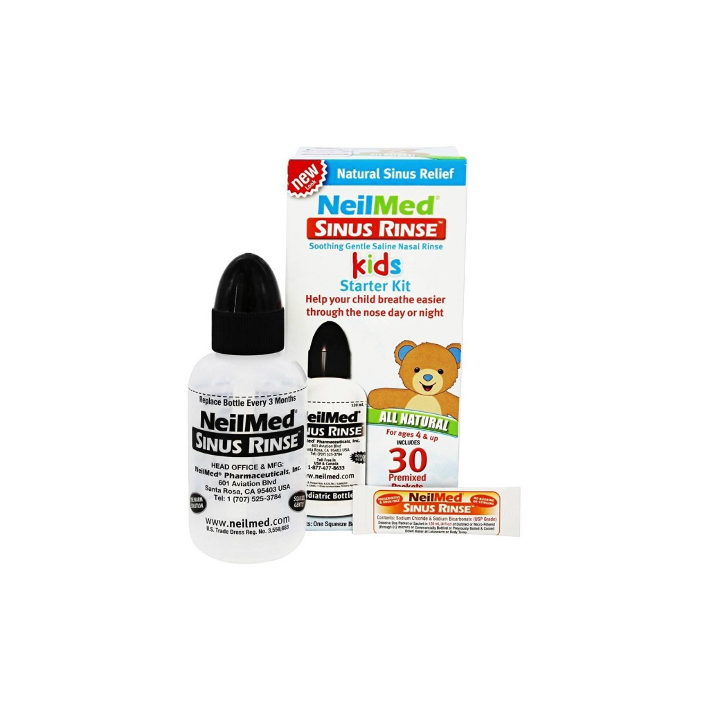 NEILMED SINUS RINSE PAEDIATRIC STARTER KIT (1 squeeze bottle and 30 ...