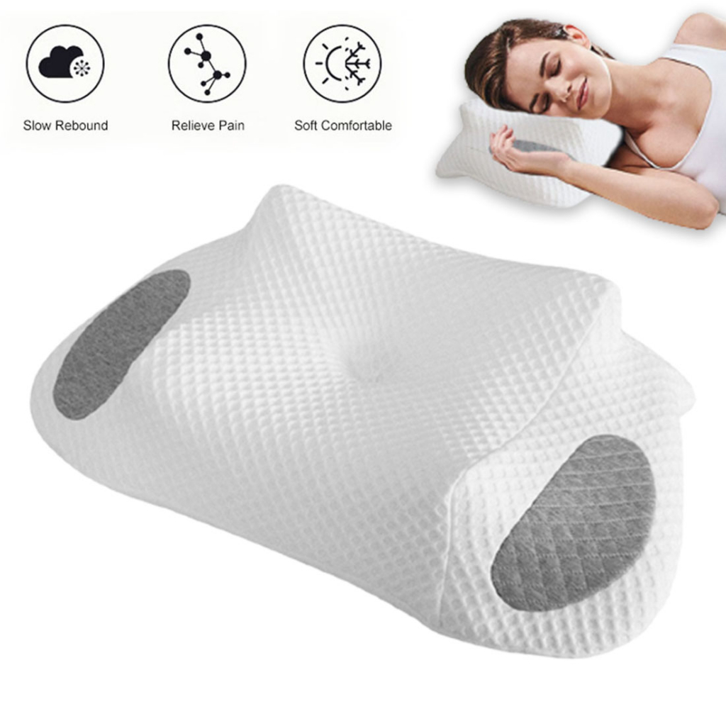 Cervical Memory Foam Pillow, Butterfly Ergonomic Pillow Double Layer ...