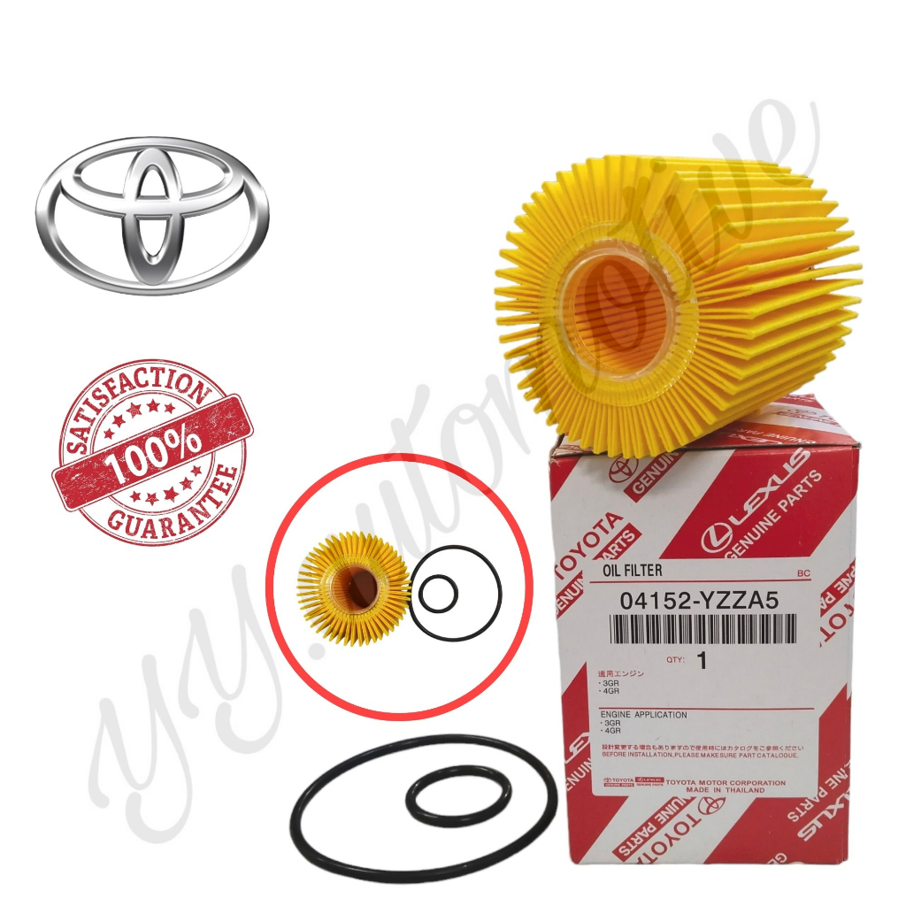 04152-YZZA5 TOYOTA OIL FILTER FOR MARK X 2.5 GRX120 GRX130 LEXUS IS250 ...