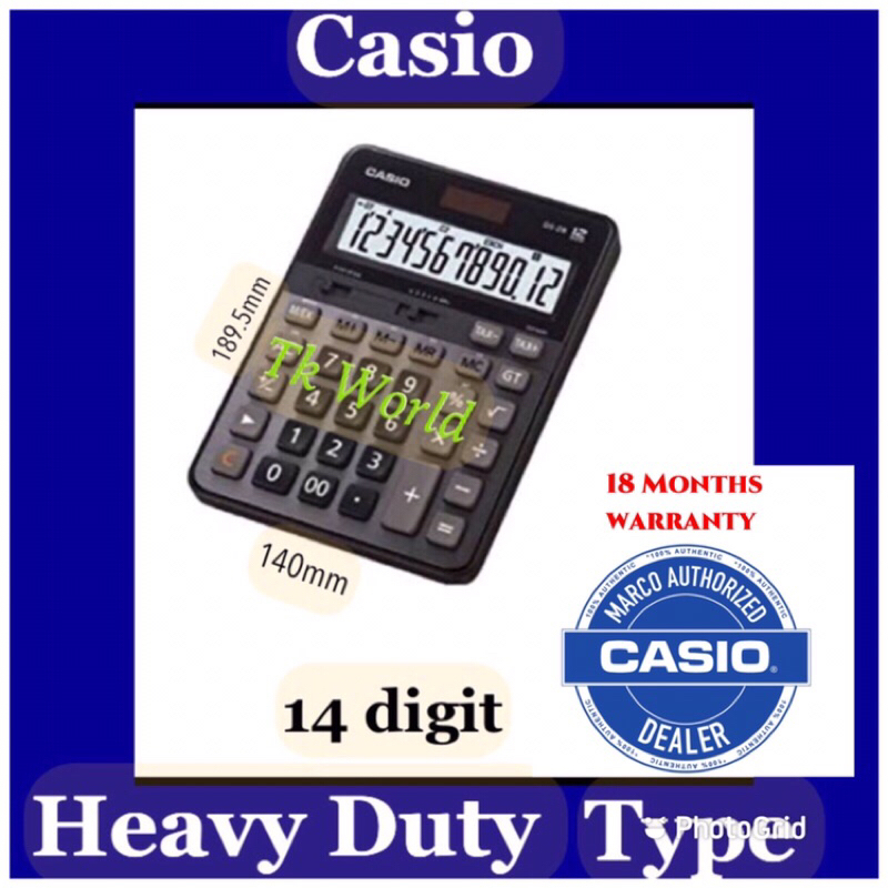 Casio DS-3B 14 digit desktop heavy duty type | Shopee Singapore