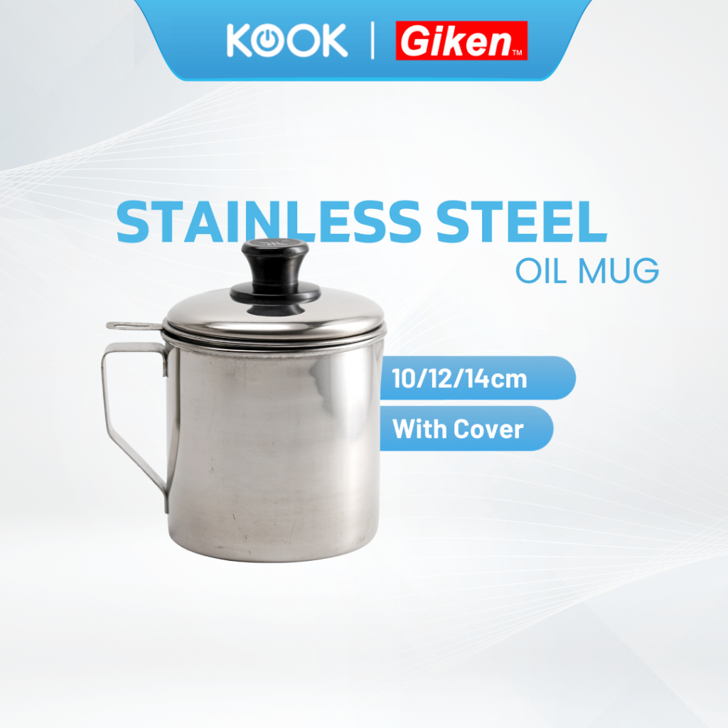 GIKEN Stainless Steel Oil Pot(KOOK) | Shopee Singapore