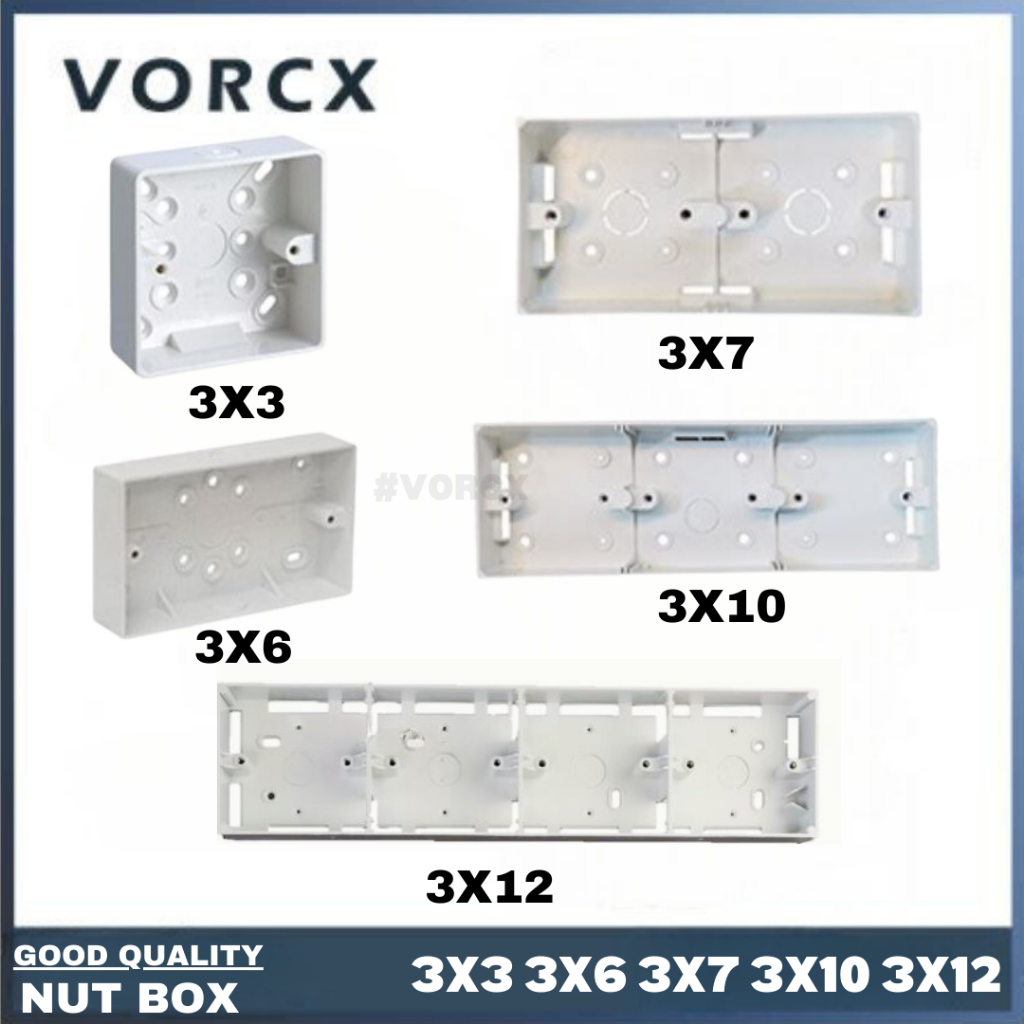 PVC Electrical Surface Box (White) | Shopee Singapore