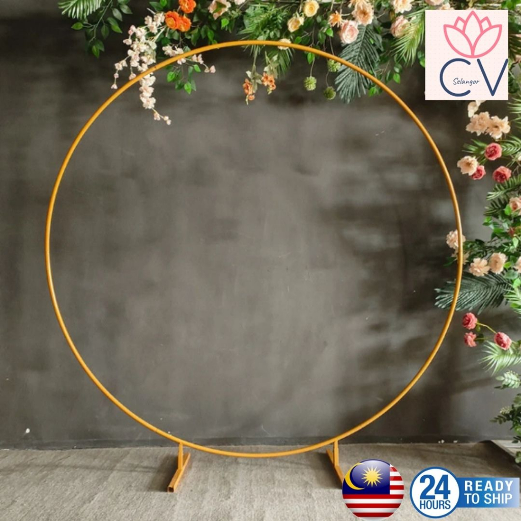 Wedding Arch Backdrop Ring Pelamin Photobooth Wedding Pintu Gerbang ...