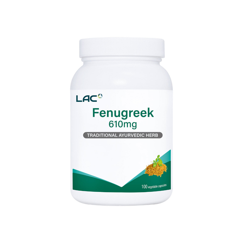 LAC Fenugreek 610mg (100 Vegetable Capsules) | Shopee Singapore