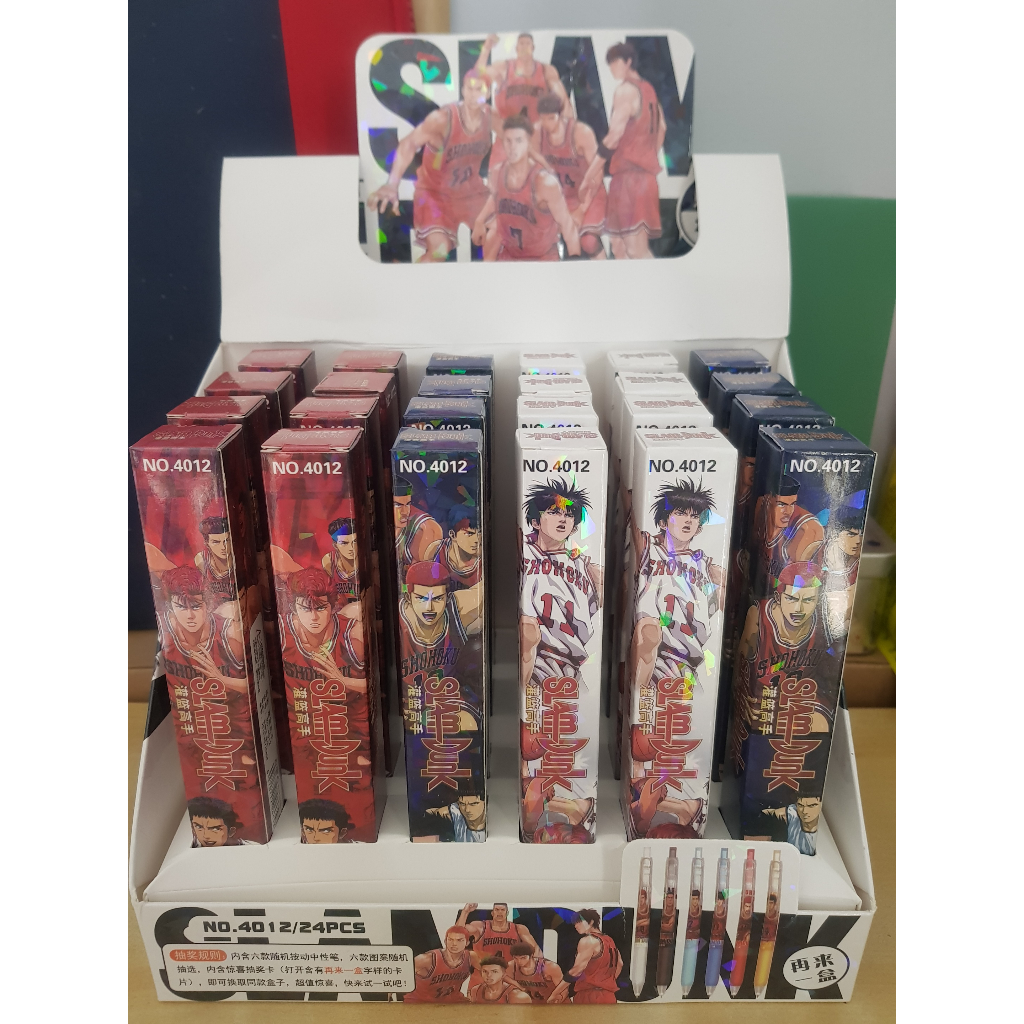 BLIND BOX RETRACTABLE PEN ANIME SLAMDUNK ONEPIECE GENSHIN HONKAI ...