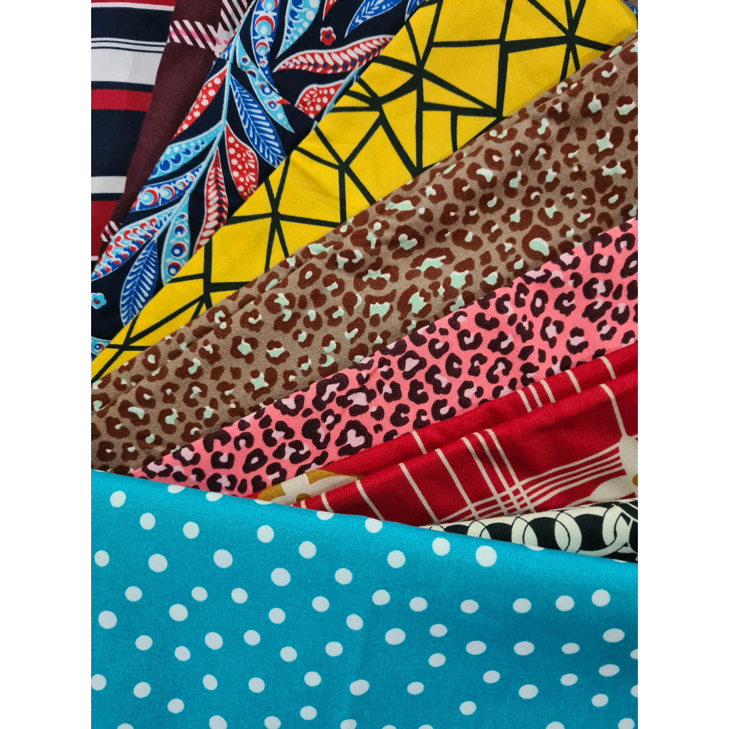 Abstract & Javanese Batik Fabric (Ready to Sew) | Shopee Singapore