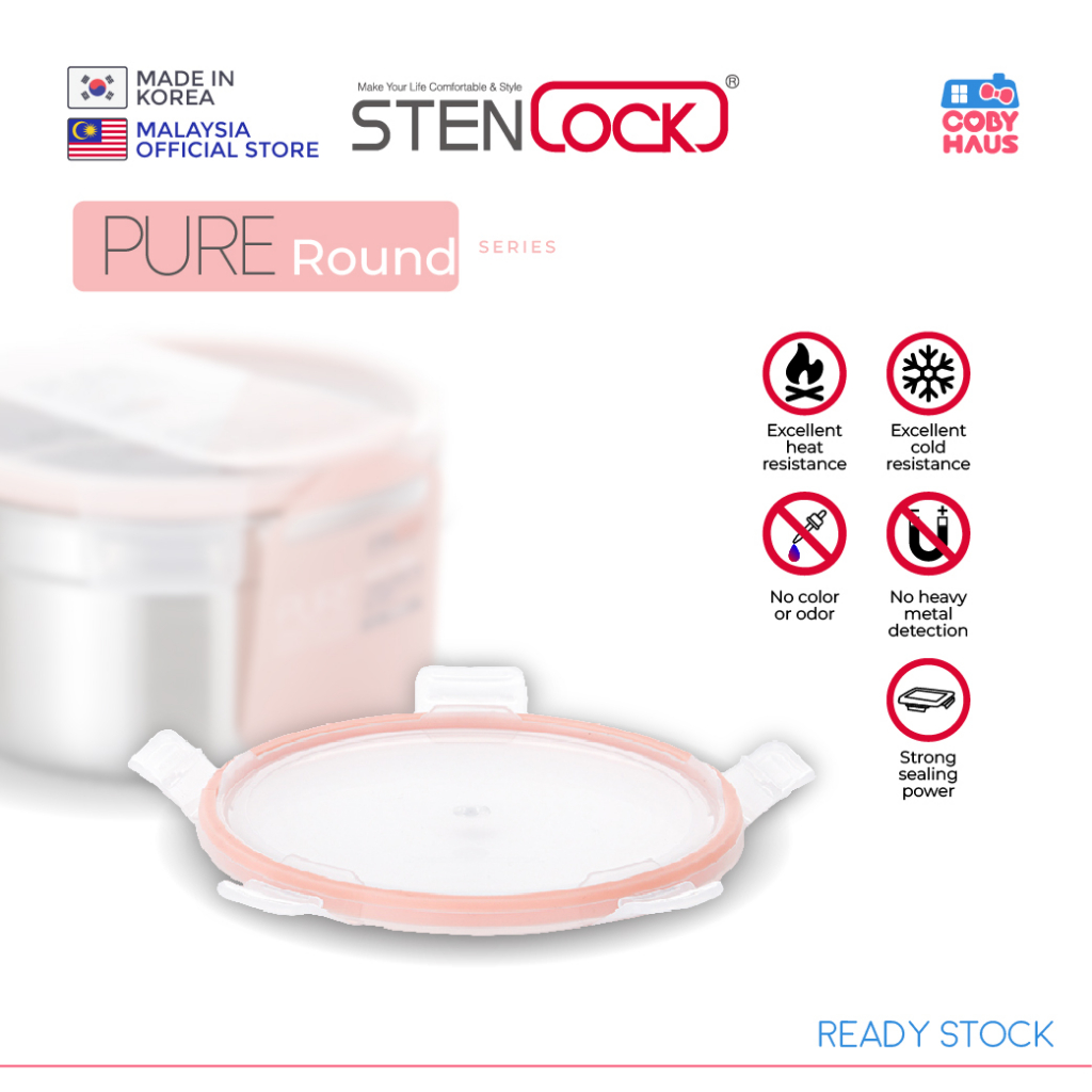 STENLOCK Korea Stainless Steel Pure Round Series Food Container (Cover Lid Only) | Shopee Singapore