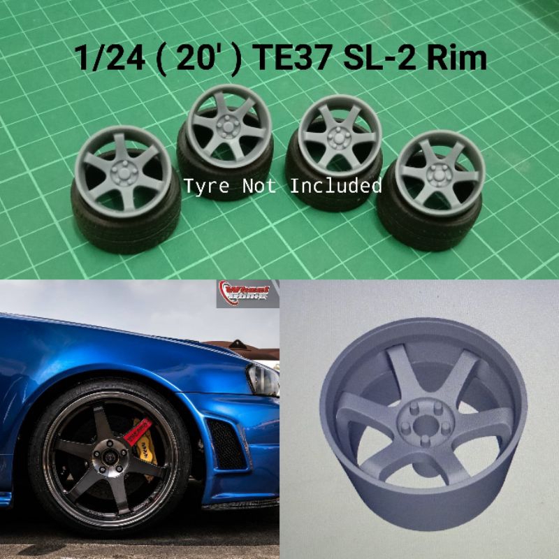 1/24 1:24 Resin Te37 SL-2 Rim tamiya aoshima fujimi model kit plamo ...