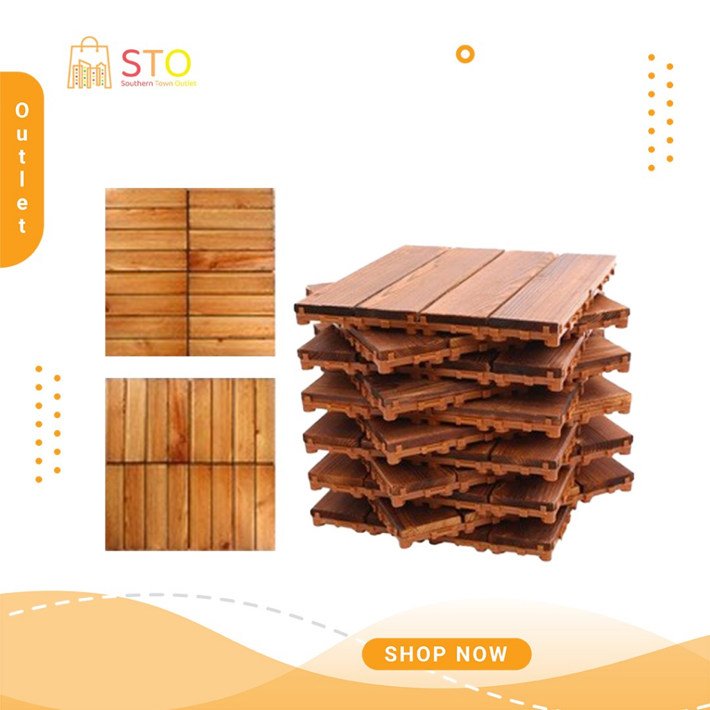 STO DIY Carbonized Wood Floor Plank For Outdoor Courtyard Terrace ...