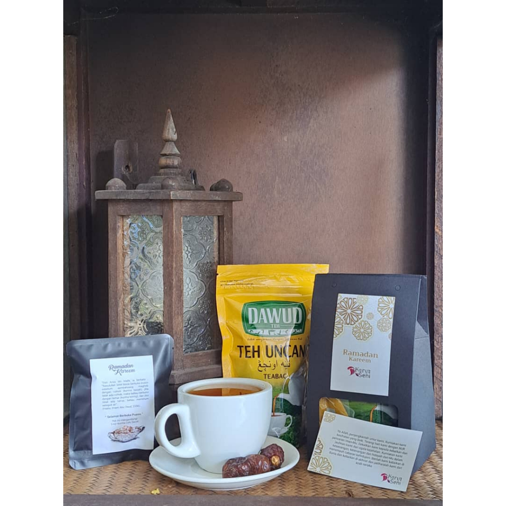 Ramadan Pack : Teh Dawud + Kurma + Kad Doa + Pack Box Karyaseni ...