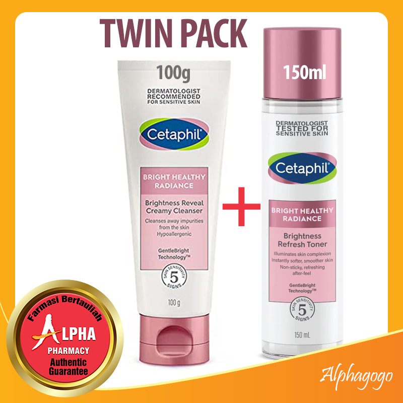 Cetaphil Creamy Cleanser 100g + Refresh Toner 150ml (Value Twin Pack ...