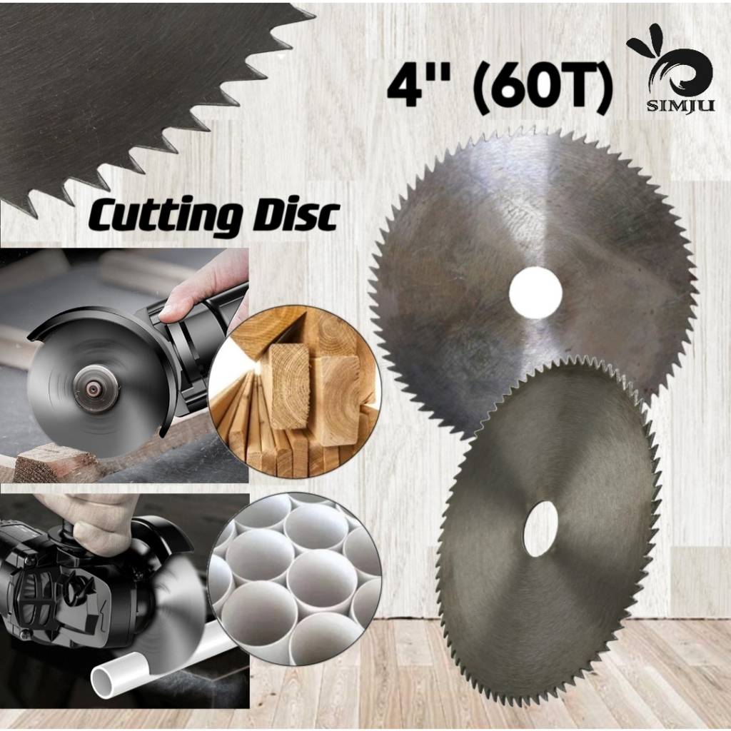 4" (100MM) WOOD PVC PIPE CUTTING DISC CIRCULAR SAW ANGLE GRINDER BLADE ...