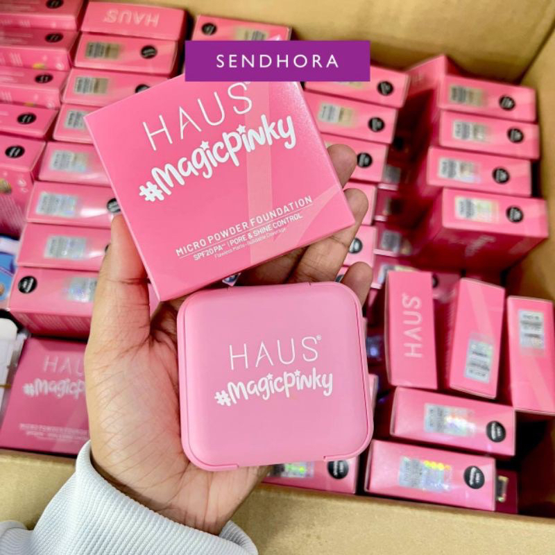 Haus Cosmetics Magic Pinky Micro Powder Foundation | Shopee Singapore