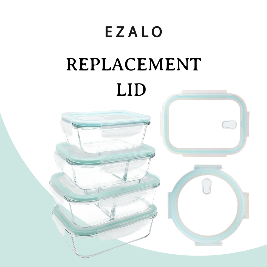 Heat Resistant Borosilicate Glass Container Lunch Box Replacement Lid ...