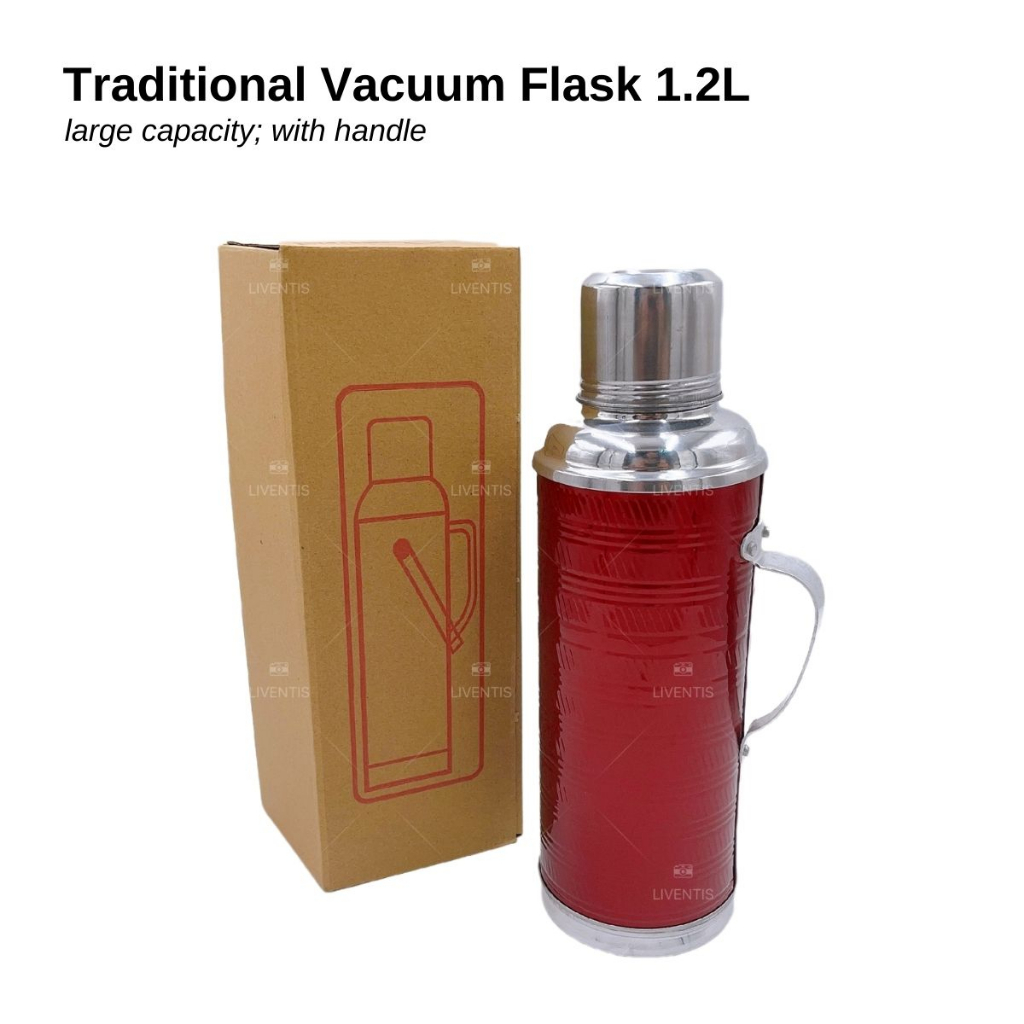 1.2L Vacuum Flask Traditional Termos Vakum Thermos Flask | Shopee Singapore