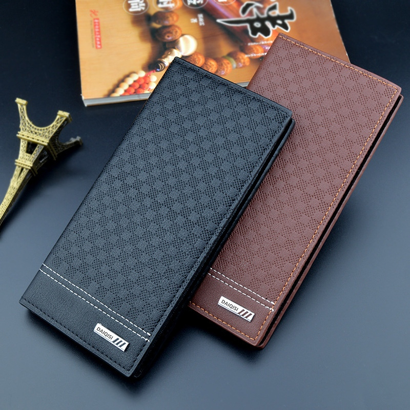 Korean New Design Men Leather Long Wallet, Extra Capacity Leather ...