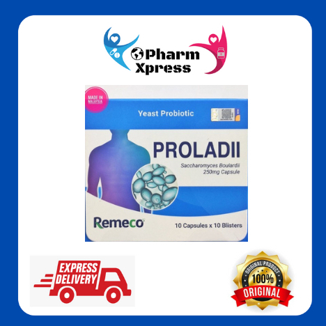 (ANTI-DIARRHOEA) Remeco Proladii Yeast Probiotic 250mg Capsule 10's (1 ...