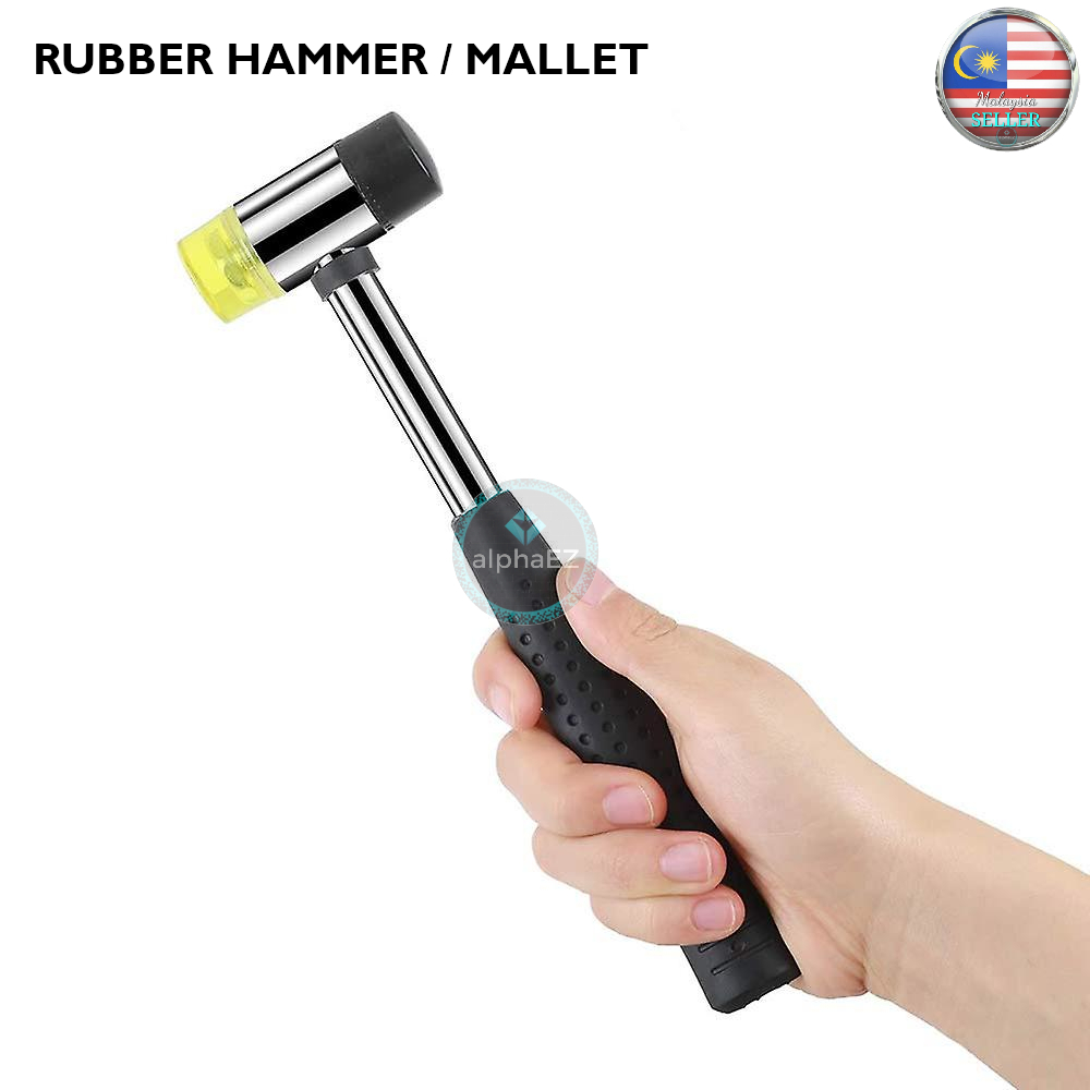 TOOLS Rubber Mallet Hammer 30mm Nonslip Grip Dual Mini Rubber And Nylon ...