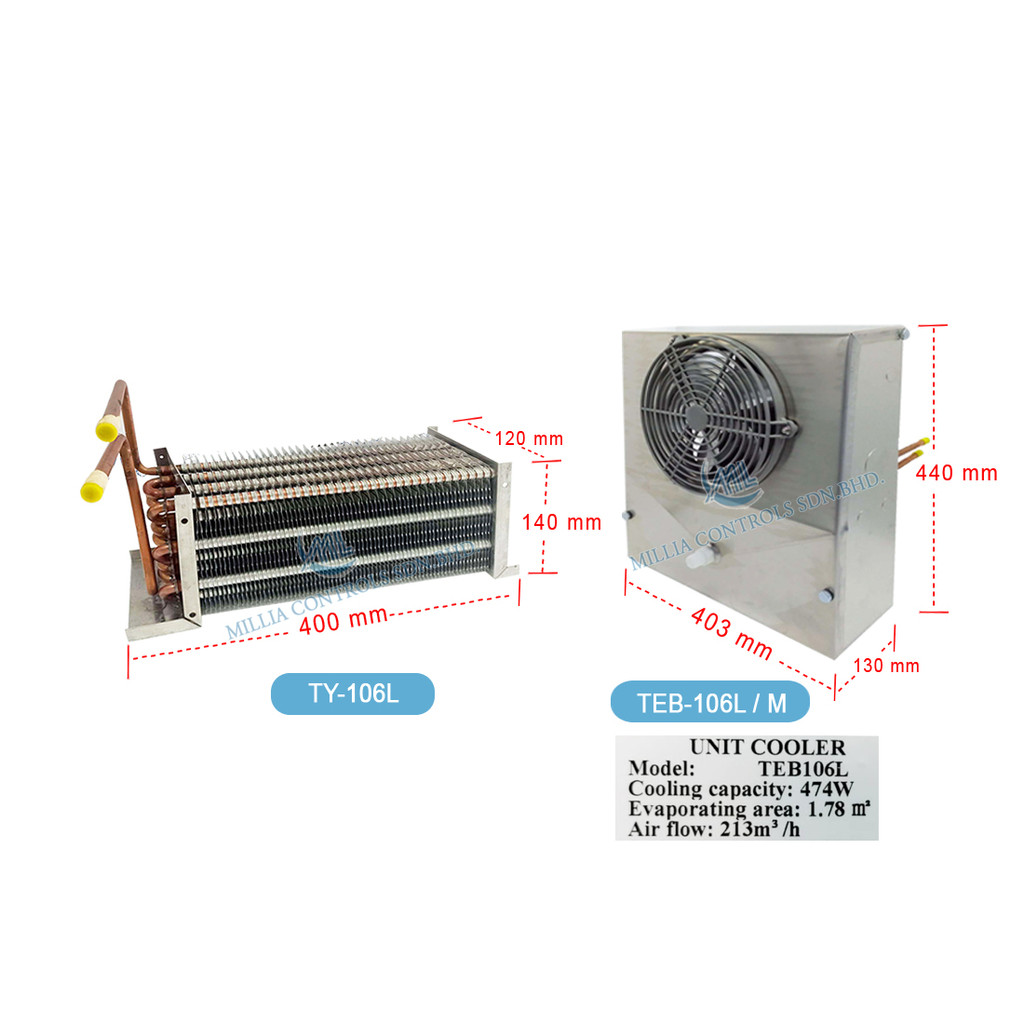 Refrigerator Unit Cooler / Blower / 1 Fan / Chiller / Freezer | Shopee ...