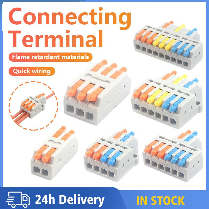 Quick Connector Wire Connector 2/3 Input 4/6/9 Output Mini Quick Wire ...