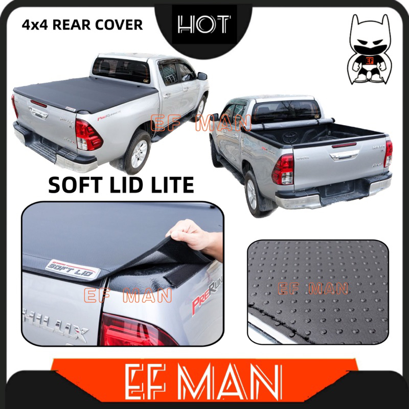 STYLE SOFT LID LITE SOLID 4X4 REAR COVER CANVAS TOYOTA HILUX REVO ROGUE ...