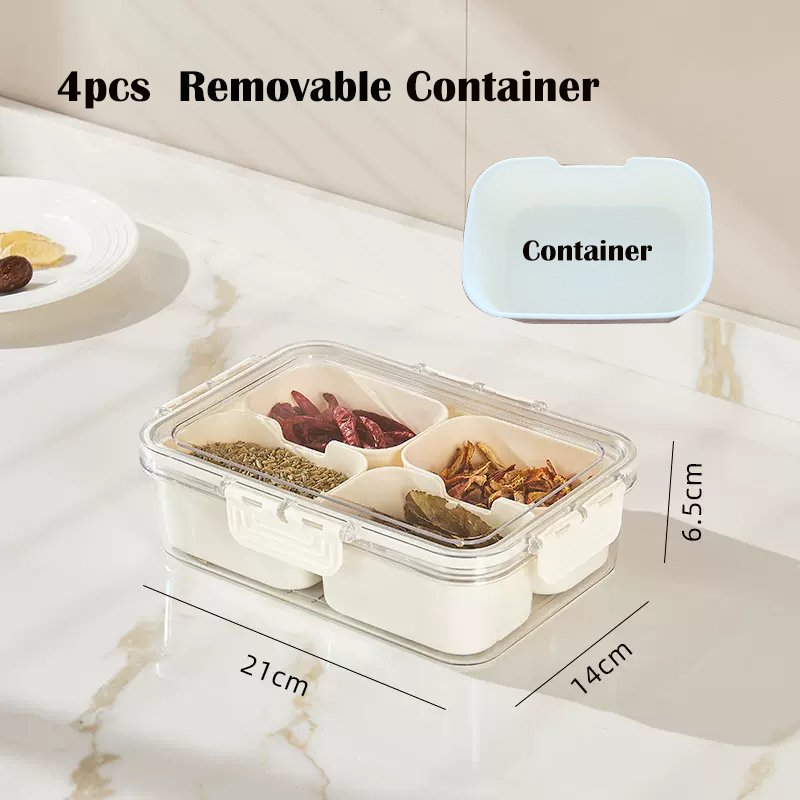 Locaupin Food Storage Containers Stackable Refrigerator Organizer Bins ...