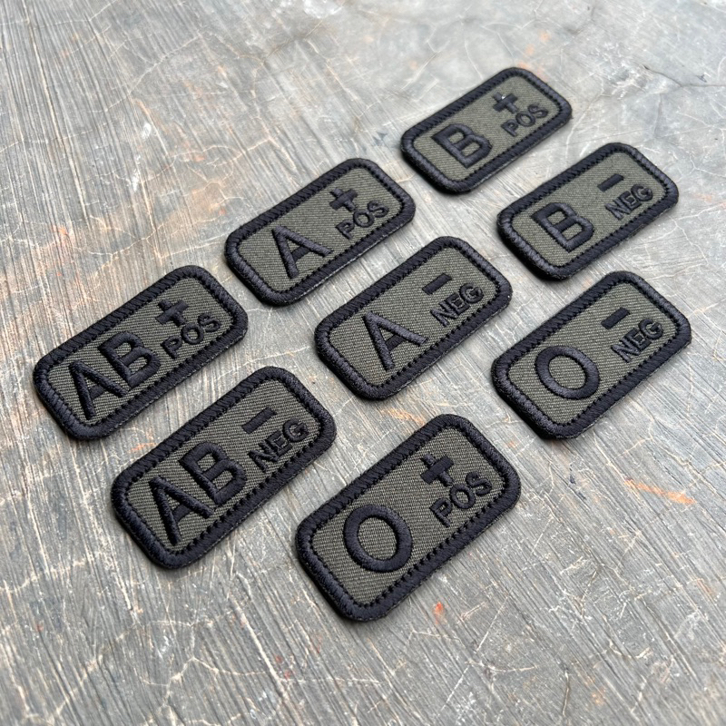 Patch Medical Blood Type Embroidered (3cm x 5cm) | Shopee Singapore