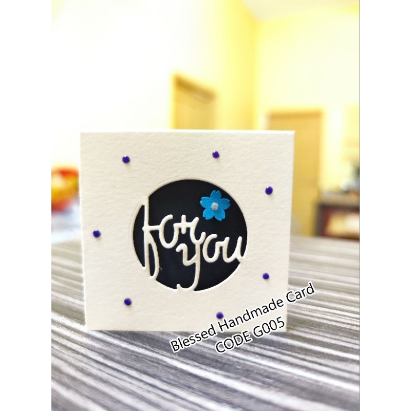 Handmade (Small card ~ 6.4x6.4cm) Mini Card - Get well soon / speedy ...
