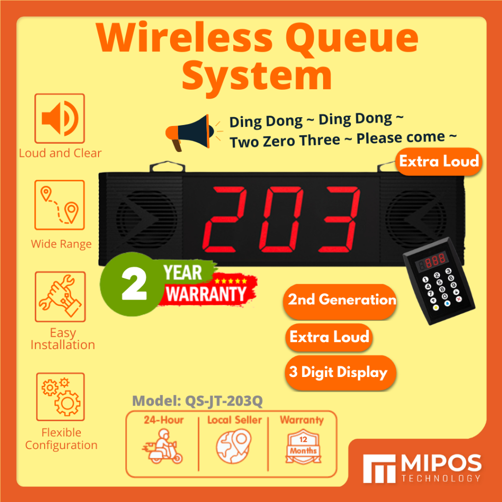 Wireless Queue Number System EXTRA LOUD Calling System/3-Digit Calling ... Wireless Queue Number System EXTRA LOUD Calling System/3-Digit Calling ...