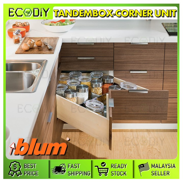 ECODIY BLUM Tandembox Corner Unit: Blumotion TBX C1 C4 Corner Drawer ...
