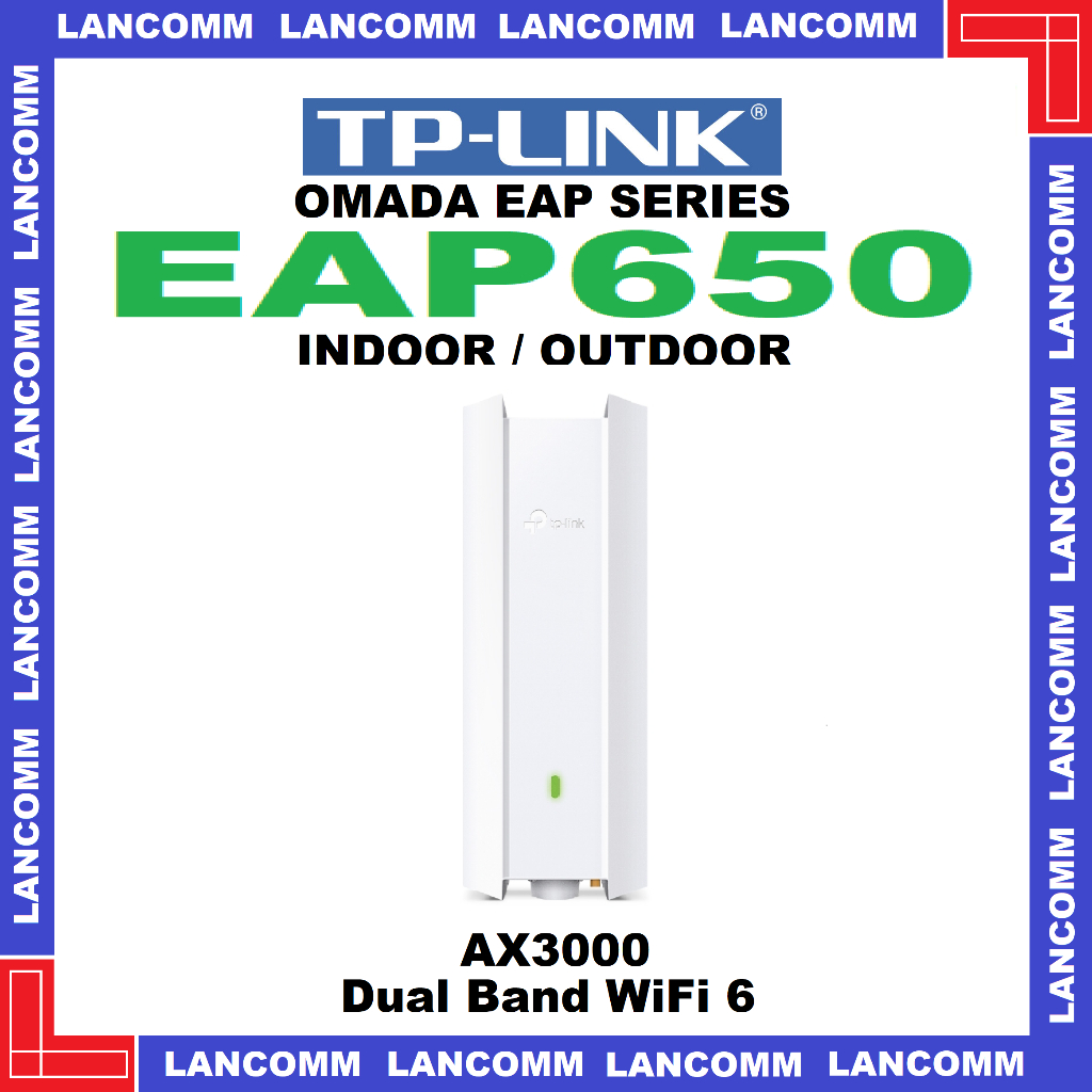 TP-LINK EAP650 Outdoor AX3000 Indoor/Outdoor WiFi 6 Access Point ...