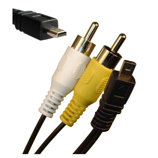 AV Cable for Digital Camera (Compatible to Many 8pin Models) | Shopee ...