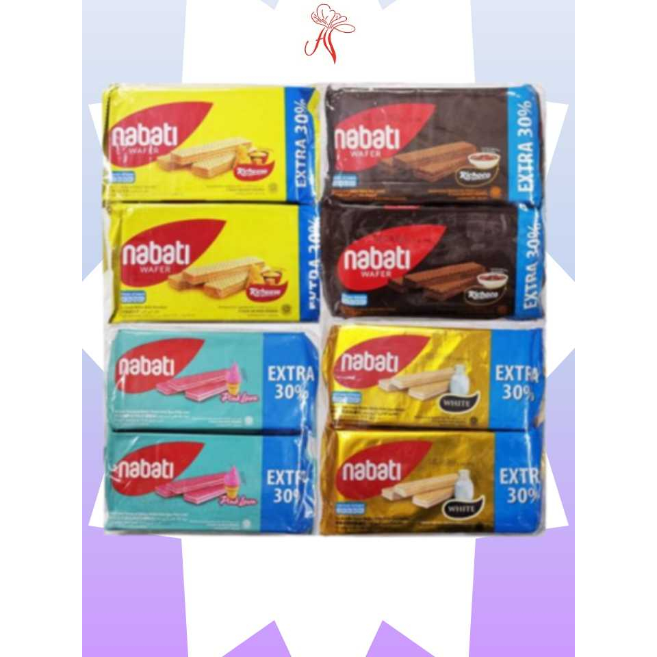 Nabati Wafer Extra 30% 37g x10s Richeese Richoco/Chocolate/Pink Lava/White Cream | Shopee Singapore