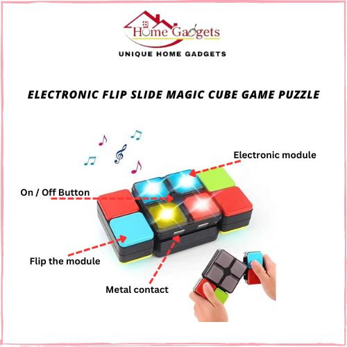 Electronic Handheld Magic Music Cube / Magic Flip Slide and Match Cube ...