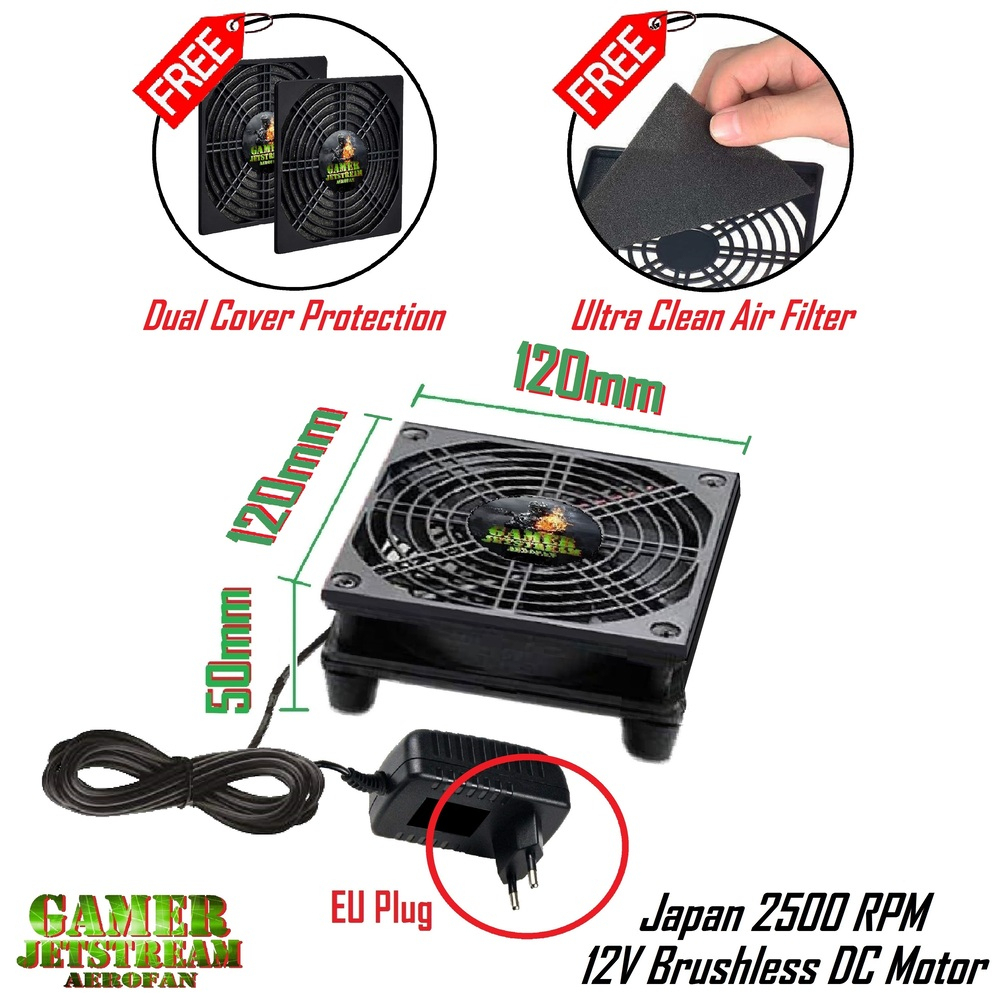 1 Fan Non Speed GAMER JETSTREAM AEROFAN Electric 12V Super Silent ...