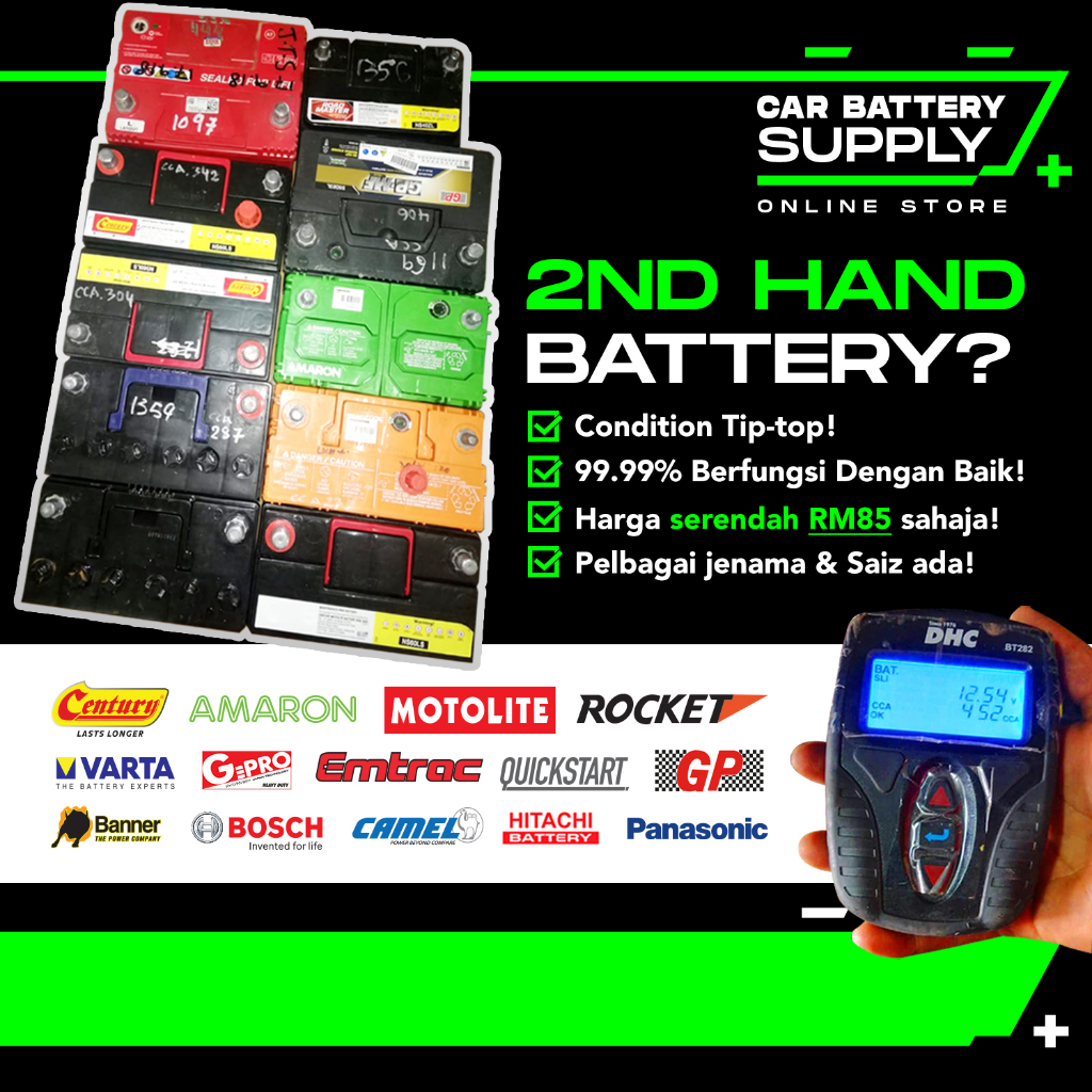 2nd hand Car Battery | Secand hand battery | Bateri Kereta NS40ZL ...