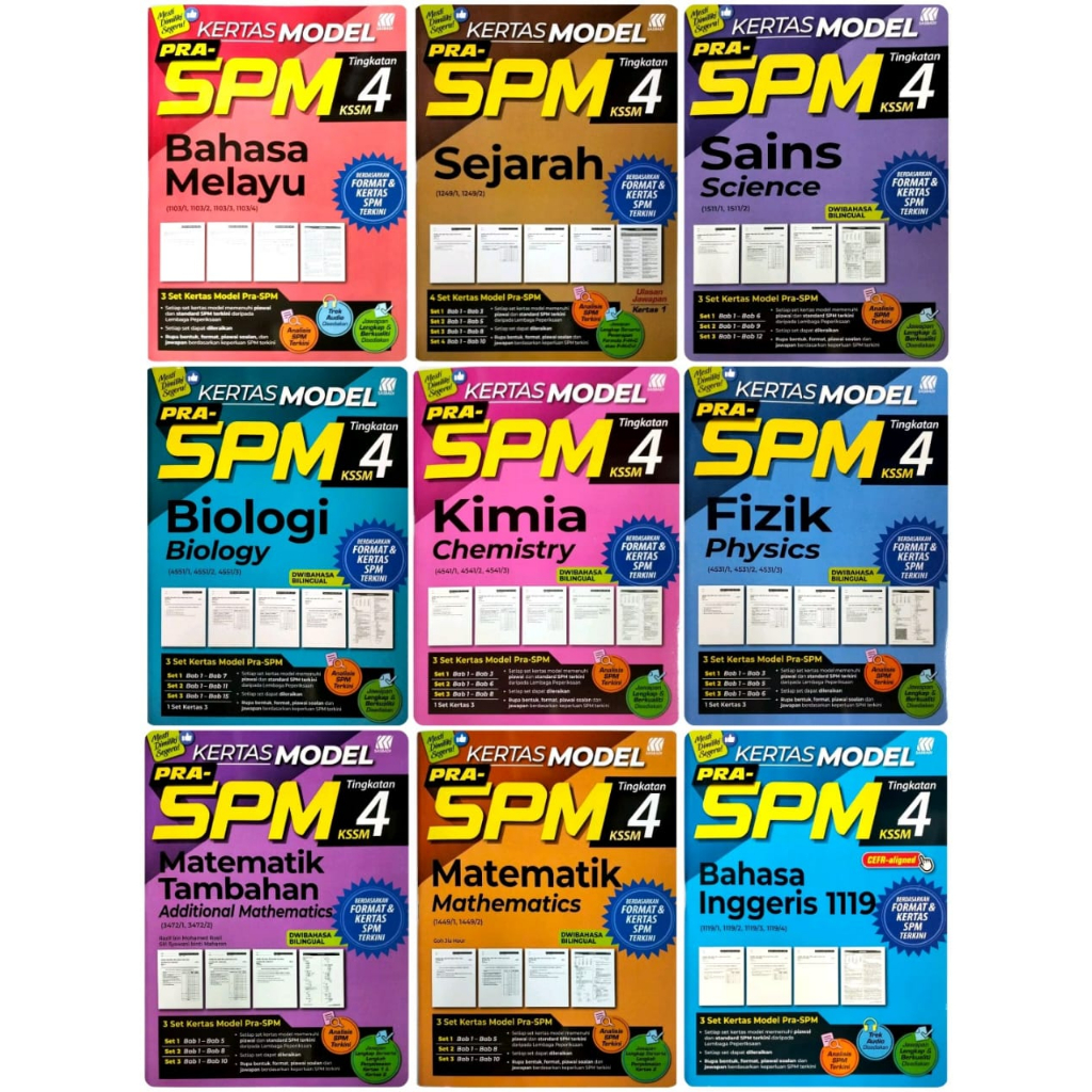 Pra-spm MODEL PAPER 2023 KSSM LEVEL 4 [SASBADI] | Shopee Singapore