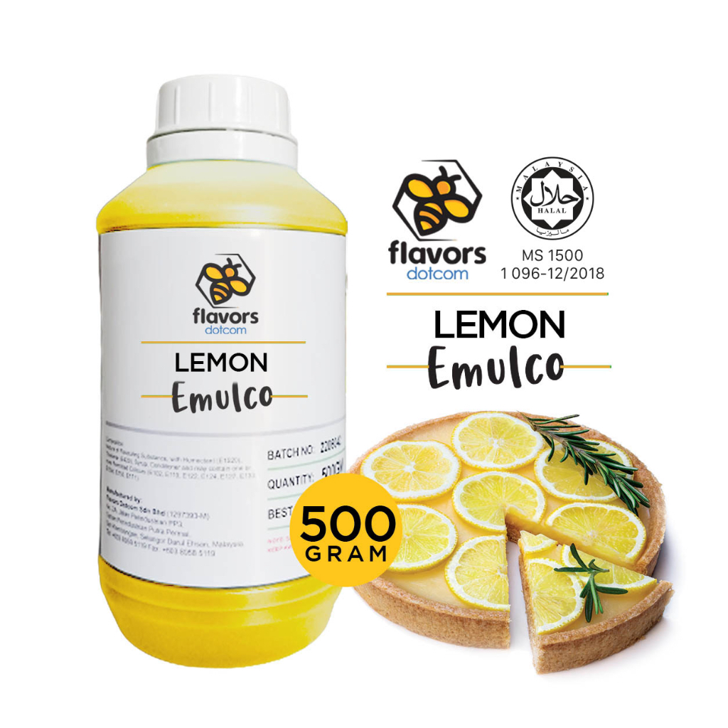 [HALAL] Flavors Dotcom - Lemon Emulco/ Lemon Flavour (500gm/250gm ...