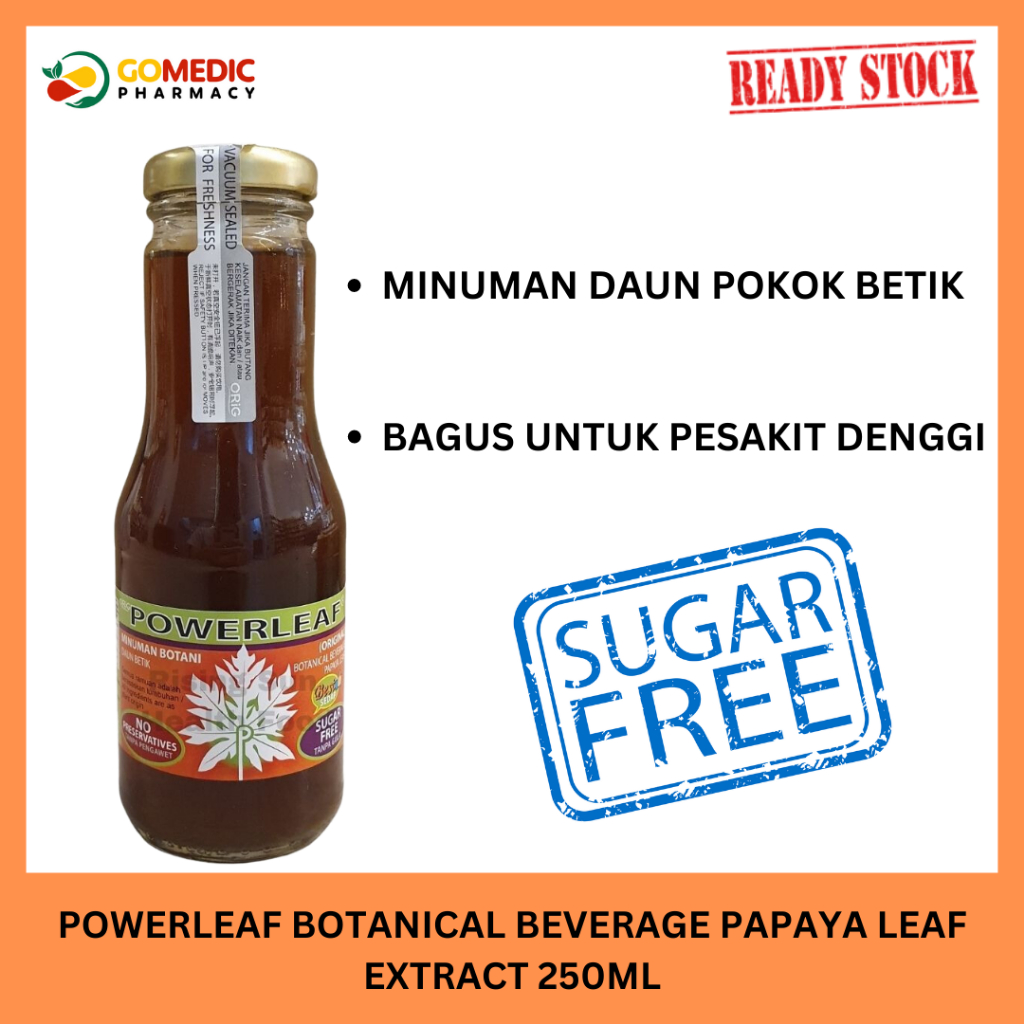 Powerleaf BOTANICAL BEVERAGE PAPAYA LEAF EXTRACT 250ML (BEST FOR DENGUE ...