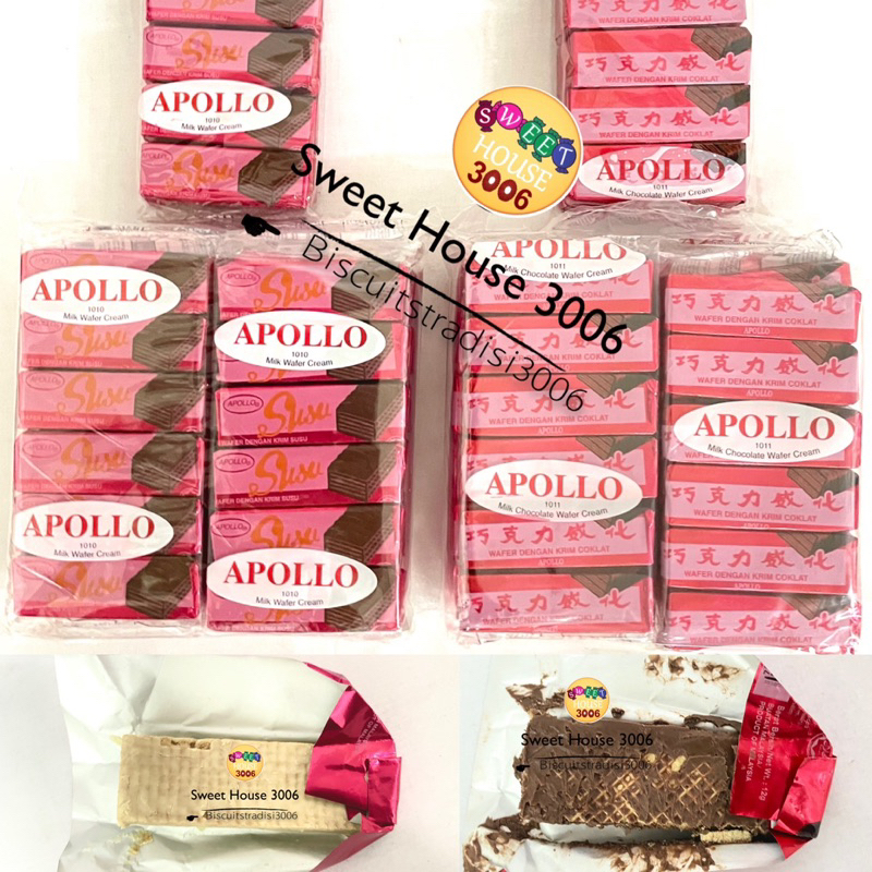Apollo 12g Milk Chocolate Wafer Cream Childhood Snack | Shopee Singapore