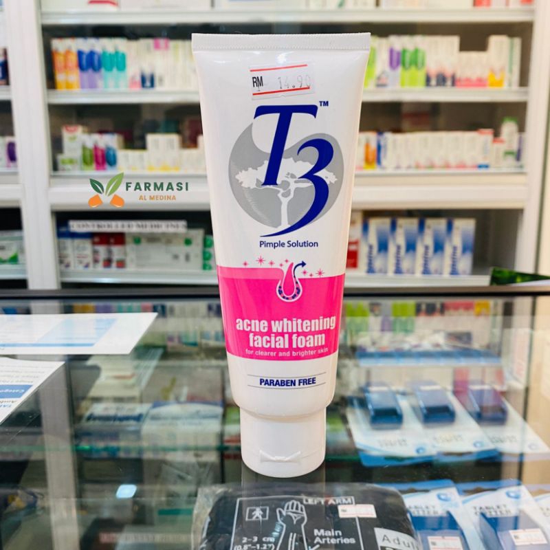| T3 Pimple Solution ACNE WHITENING FACIAL FOAM For Clearer And ...