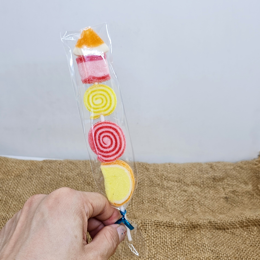 FRUITY JELLY GUMMY STICK HALAL (1 Stick ) 水果造型串串软糖 Gula Gula Kenyal ...