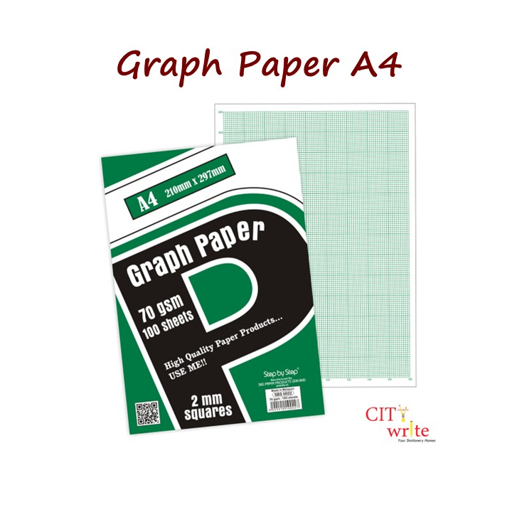 100 Sheets High Quality Paper 70 gsm Front 2mm Square Back Single Line ...