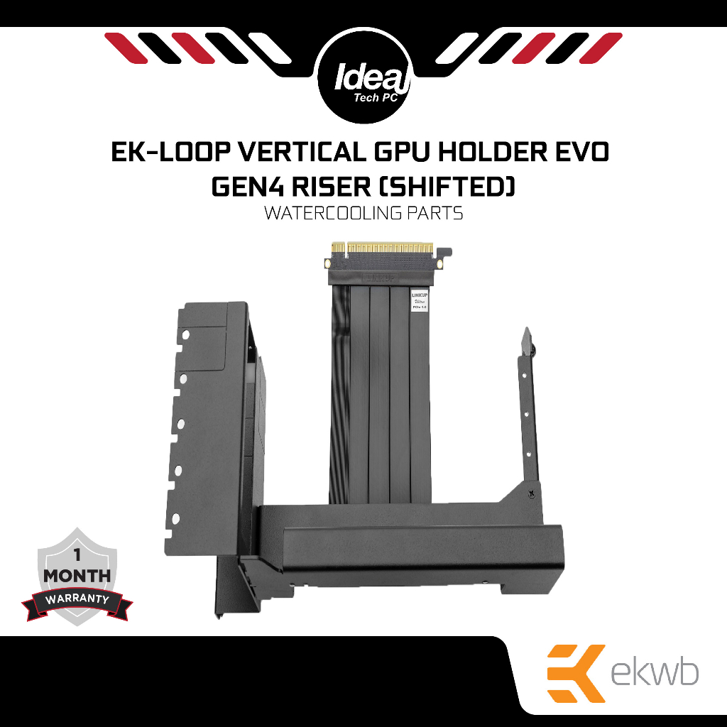 EKWB EK-Loop Vertical GPU Holder EVO - Gen4 Riser (shifted ...