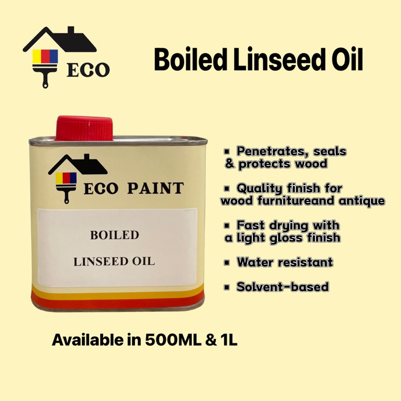 0.5L & 1L ECO Boiled Linseed Oil | Shopee Singapore
