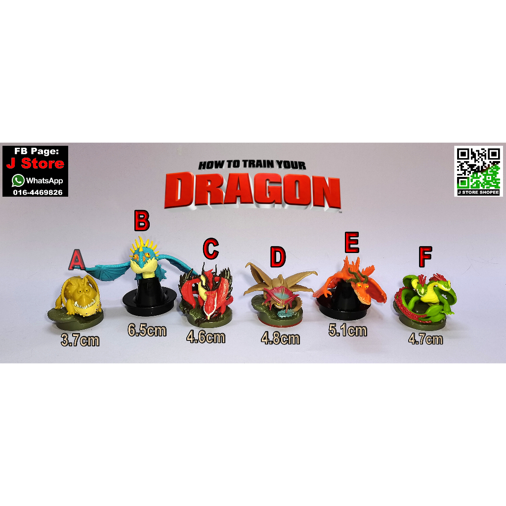 How To Train Your Dragon figure collection ( J Store ) | Shopee Singapore