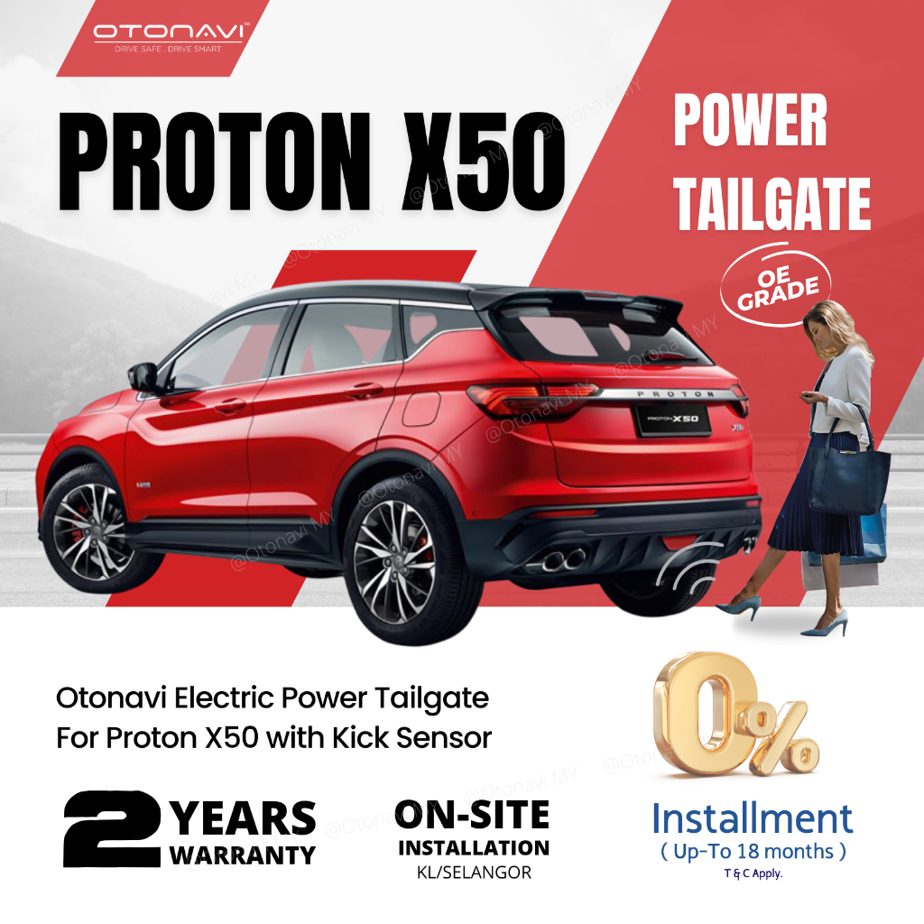 Otonavi Proton X50 Electric Power Tailgate Powerboot (Installation ...