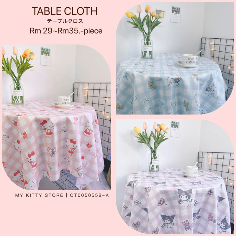 Nordic Style Hello Kitty Kuromi Cinnamoroll 4 Seater 6 Seater Table ...