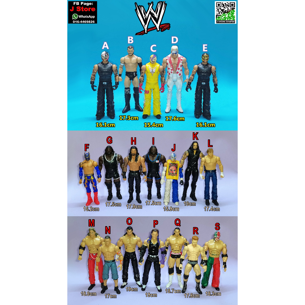 WWE figure collection 2 ( J Store ) | Shopee Singapore
